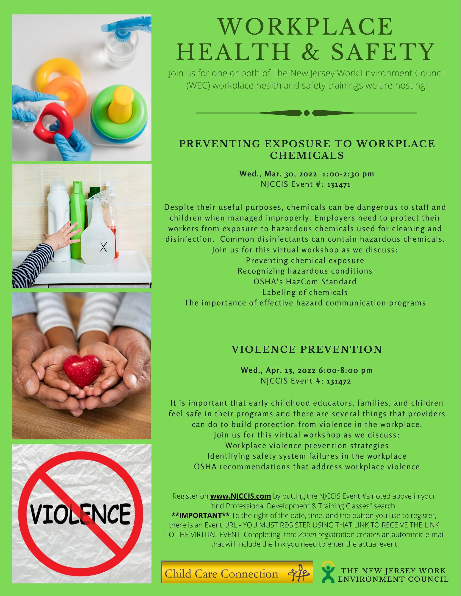 Workplace Health & Safety Training – Child Care Connection NJ